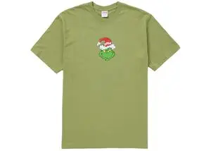 Supreme Grinch Tee Shirt - Moss