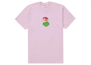Supreme Grinch Tee Shirt - Light Pink