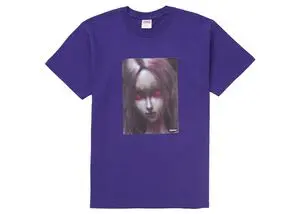 Supreme Red Eyes Tee Shirt - Purple