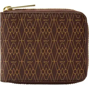 Wolf Signature Zip Wallet - Brown