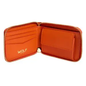 Wolf Signature Zip Wallet - Orange
