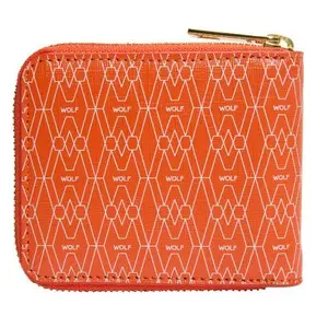 Wolf Signature Zip Wallet - Orange