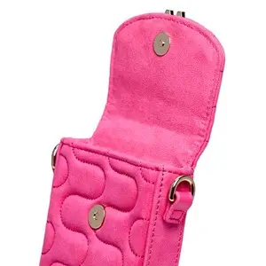Wolf Mimi Swirl Phone Bag - Pink Flash