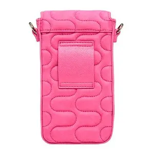 Wolf Mimi Swirl Phone Bag - Pink Flash