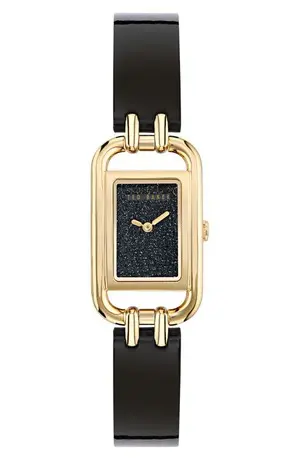 Ted Baker London Leather Strap Watch - Black