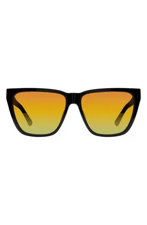 Kurt Geiger 58mm Cat Eye Sunglasses - Black/ Rainbow Fl