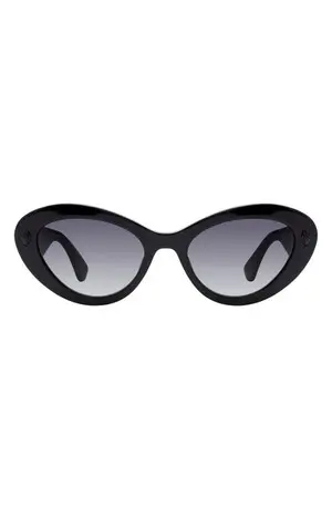 Kurt Geiger 52mm Cat Eye Sunglasses - Black/ Smoke Gradient