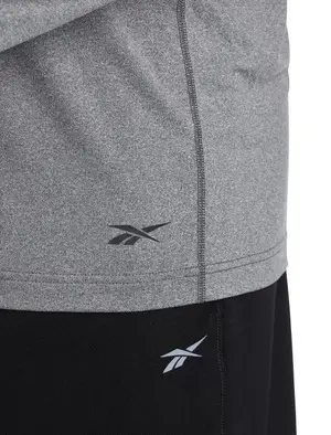 REEBOK Big & Tall Long-sleeve Base Layer Top - Granite