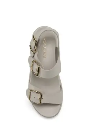 J/SLIDES NYC Brooke Platform Wedge Sandals - Off White