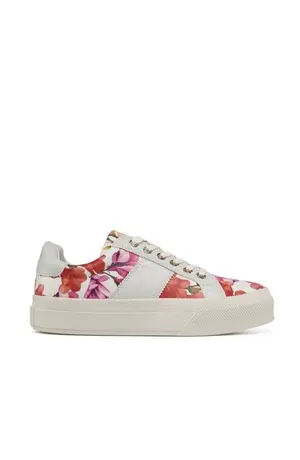 J/SLIDES NYC Gatsby Platform Sneakers - White Floral