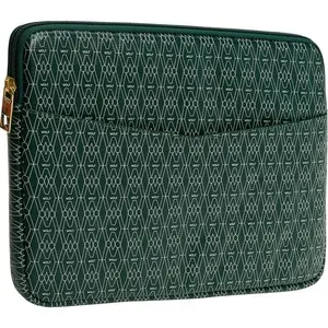 Wolf Laptop Zip Case - Green