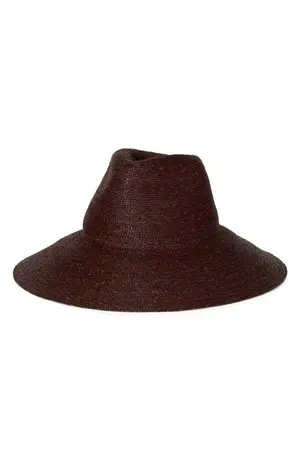 Janessa Leoné Collette Straw Sun Hat - Chocolate