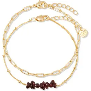 BROOK & YORK Brook And York Alex Stacked Bracelet Set Gold January
