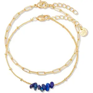 BROOK & YORK Alex Stacked Bracelet Set - Gold September