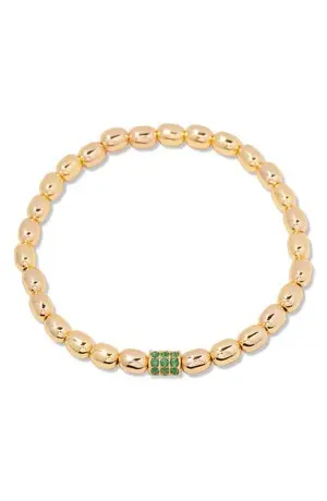 BROOK & YORK Brei Birthstone Beaded Bracelet - Gold May