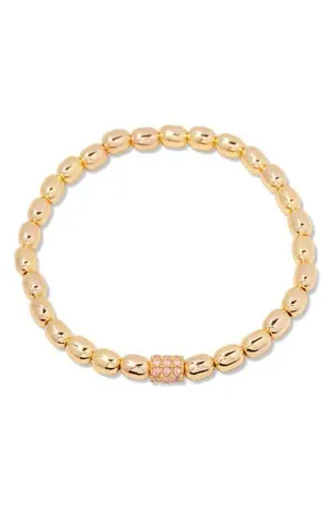 BROOK & YORK Brei Birthstone Beaded Bracelet - Gold October