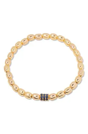BROOK & YORK Brei Birthstone Beaded Bracelet - Gold September