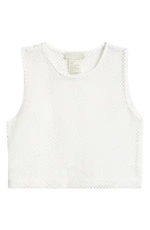 BOAMAR Filua Mesh Crop Top - Vanilla