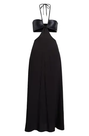 BOAMAR Lazuli Halter Neck Maxi Dress