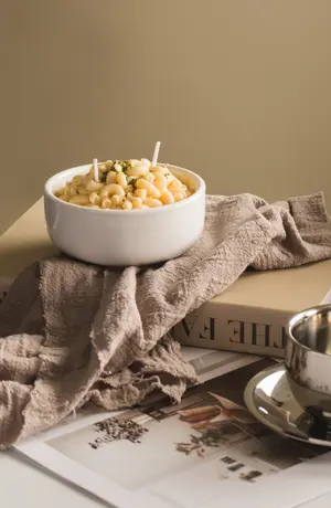 SOUTHLAKE GIFTS Macaroni And Cheese Pasta Candle