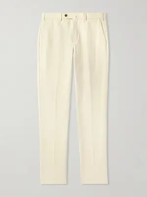 Loro Piana Carlo Hyannis Tapered Cotton-blend Trousers