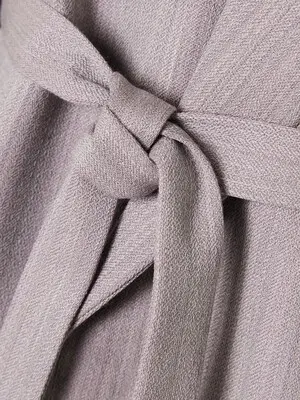 Victoria Beckham Belted Textured-wool Blazer