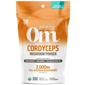 OM MUSHROOM Cordyceps Mushroom Superfood Powder 100 Grams - One-color