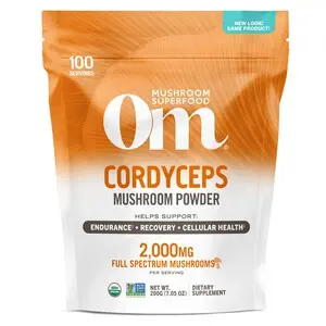 OM MUSHROOM Cordyceps Mushroom Superfood Powder 200 Grams - One-color