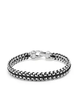 NIALAYA JEWELRY Woven 8mm Bracelet - Silver