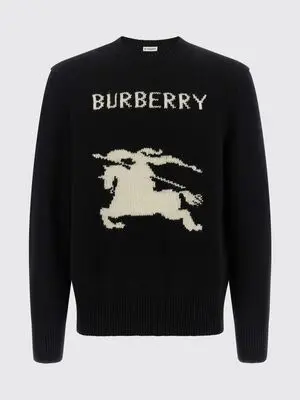 Burberry Crewneck Jumper With Jacquard Logo