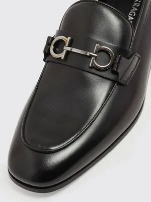 FERRAGAMO Gancini Leather Loafers