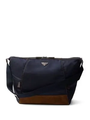 Prada Panelled Shoulder Bag - Blue