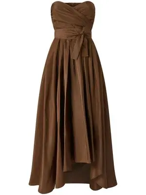 Pinko Strapless Gown - Brown