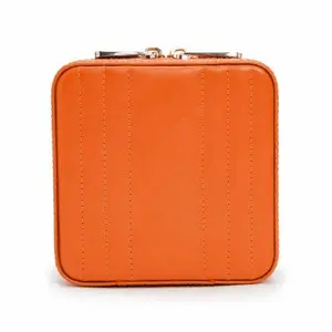 Wolf Maria Small Zip Jewelry Case - Tangerine