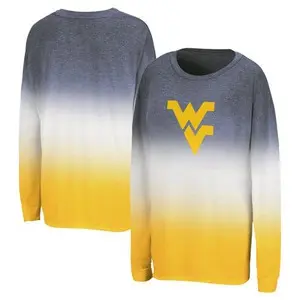 COLOSSEUM West Virginia Mountaineers Dip Dye Long Sleeve T-shirt - Navy