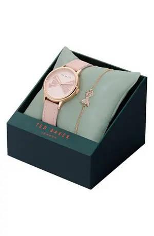 Ted Baker London Phylipa Watch & Bracelet Set - Pink