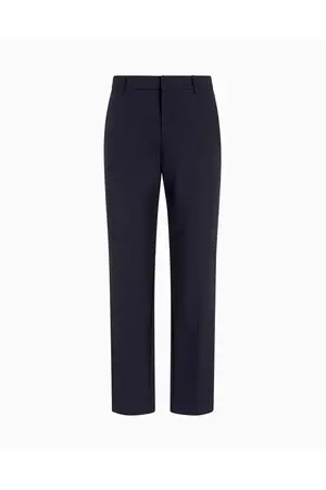 Emporio Armani Travel Essentials Stretch Nylon Trousers - Navy