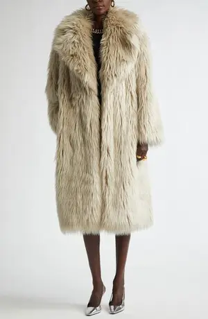 St. John Faux Fur Coat