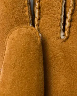 Prada Suede Sheepskin Gloves - Neutral