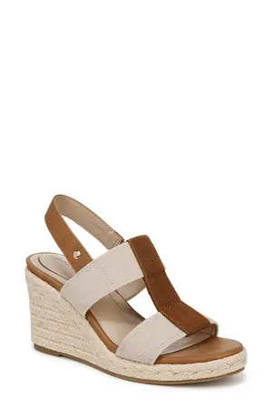 LIFESTRIDE Tallulah Espadrille Platform Wedge Sandal - Tan