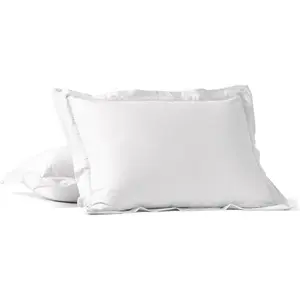 COYUCHI Cloud Soft Organic Cotton Sateen Pillow Sham - Alpine White