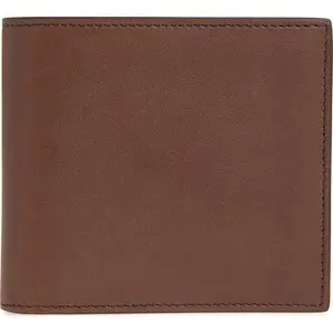 Thom Browne Full Grain Leather Bifold Wallet - Dark Brown