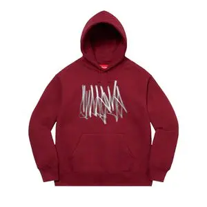 Supreme Tag Hooded Sweatshirt - Red