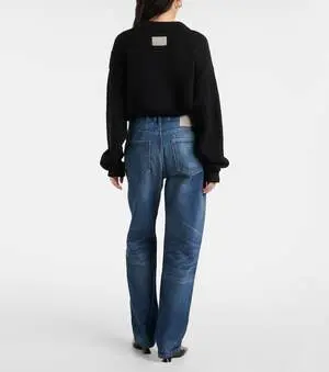 AYA MUSE Faded Straight Leg Jeans