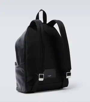 Saint Laurent City Leather Backpack - Black