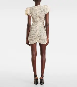 Magda Butrym Polka-dot Silk-blend Mini Dress