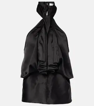 Nina Ricci Satin Top - Black