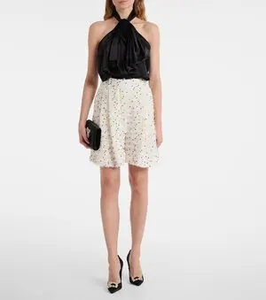 Nina Ricci Satin Halter Top