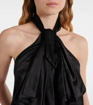 Nina Ricci Satin Halter Top