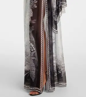 Elie Saab Printed Maxi Skirt - Multicoloured